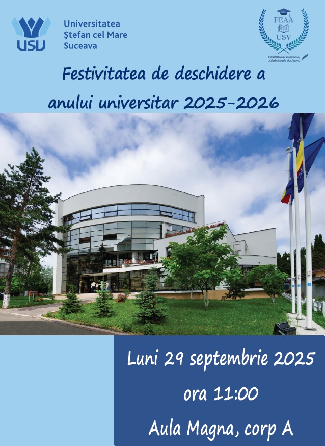 Festivitatea de deschidere a anului universitar 2025–2026 - Facultatea ...